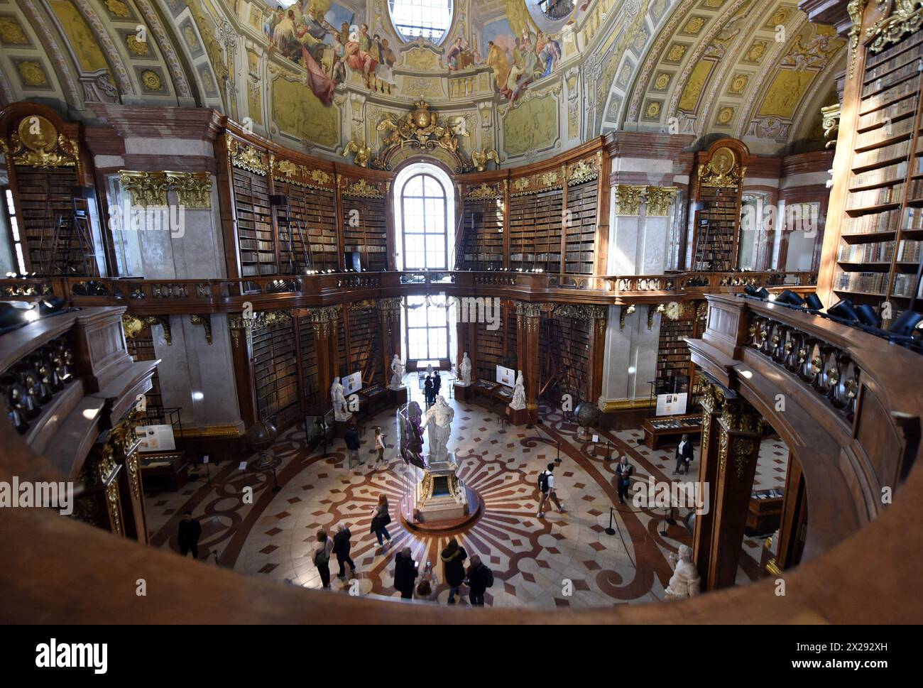 Vienna. 19th Apr, 2024. This photo taken on April 19, 2024 shows a view ...