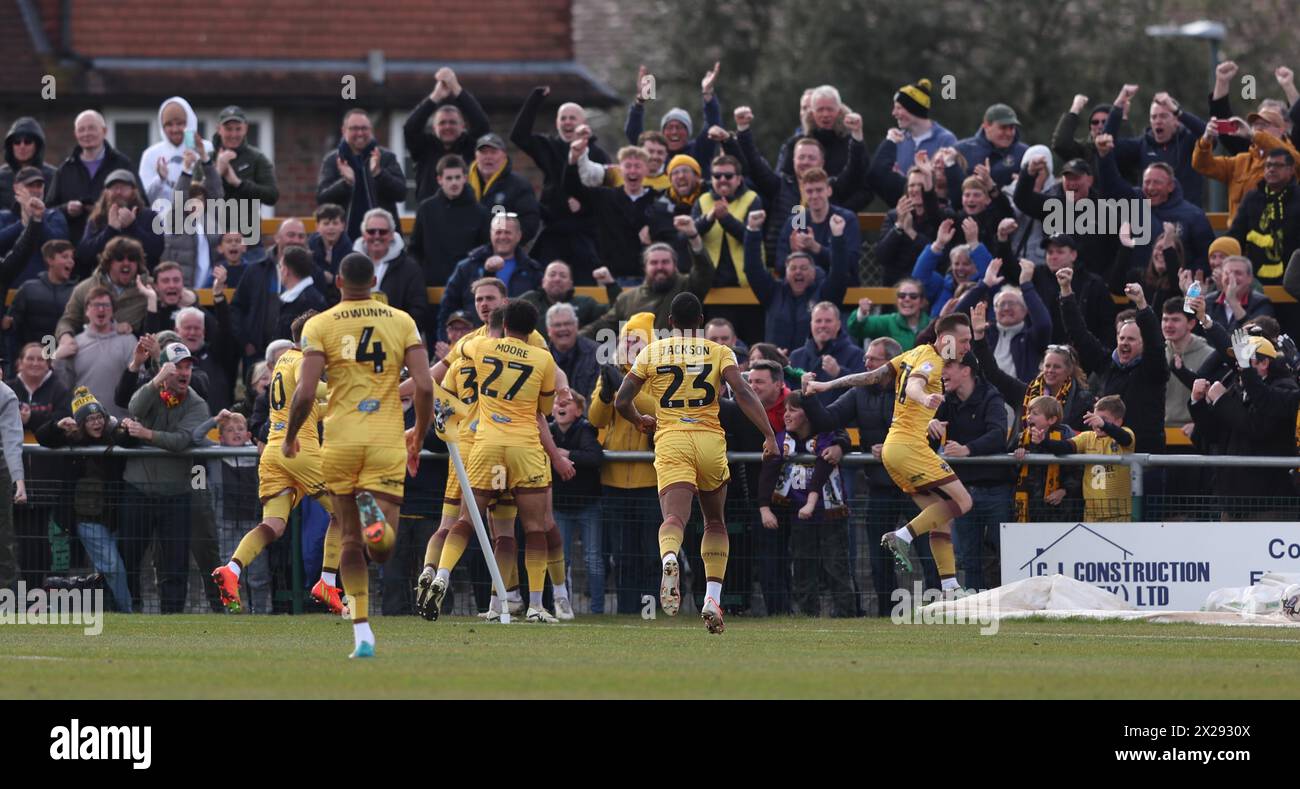 General view of Gander Green Lane home of Sutton United Football Club ...