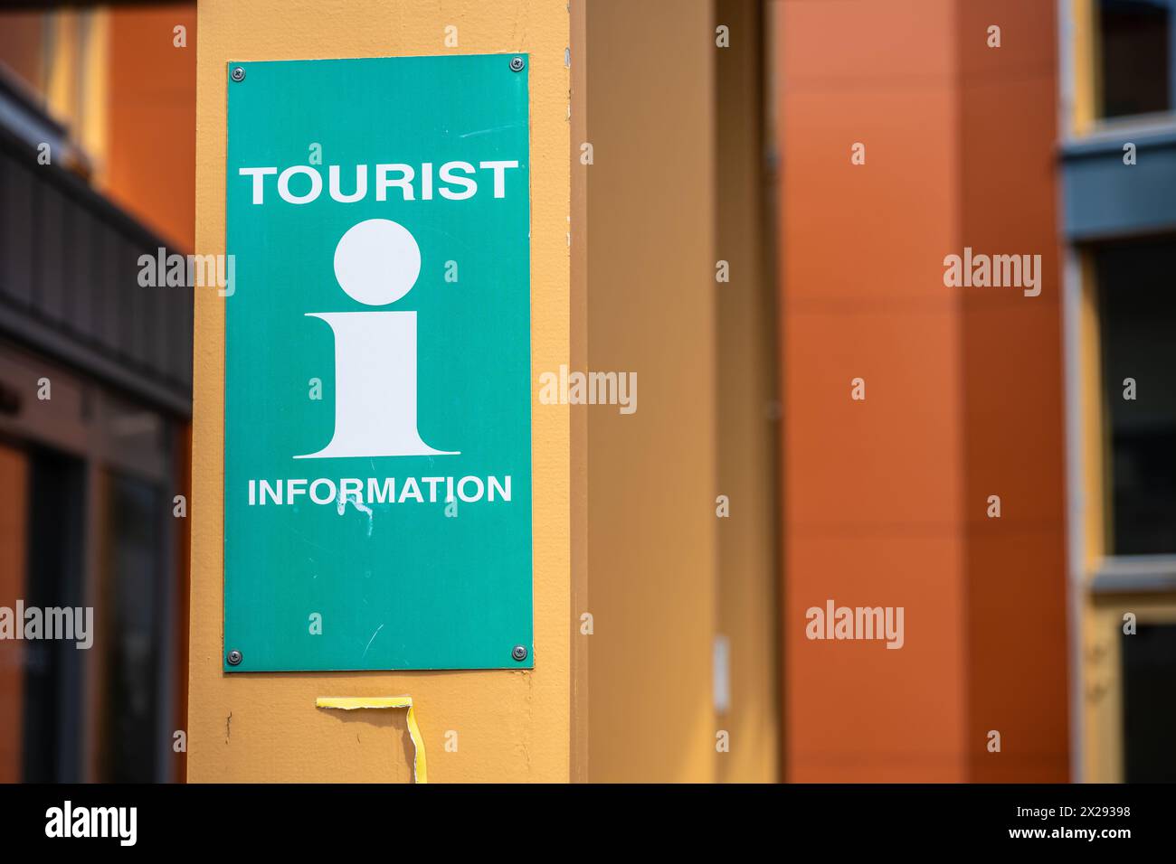 Tourist Information sign in a town Stock Photo - Alamy