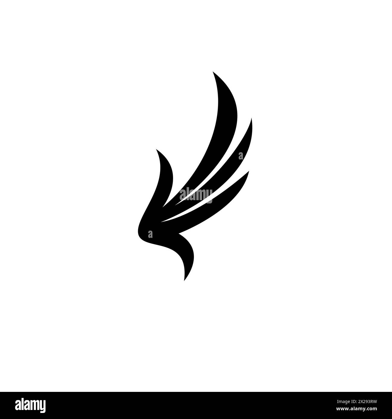 Wing Logo Simple, Wing Icon. Fly Icon Stock Vector Image & Art - Alamy