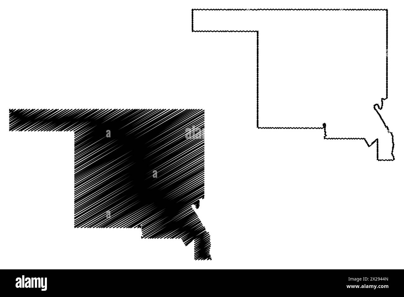 Timiskaming District (Canada, Ontario Province, North America) map ...