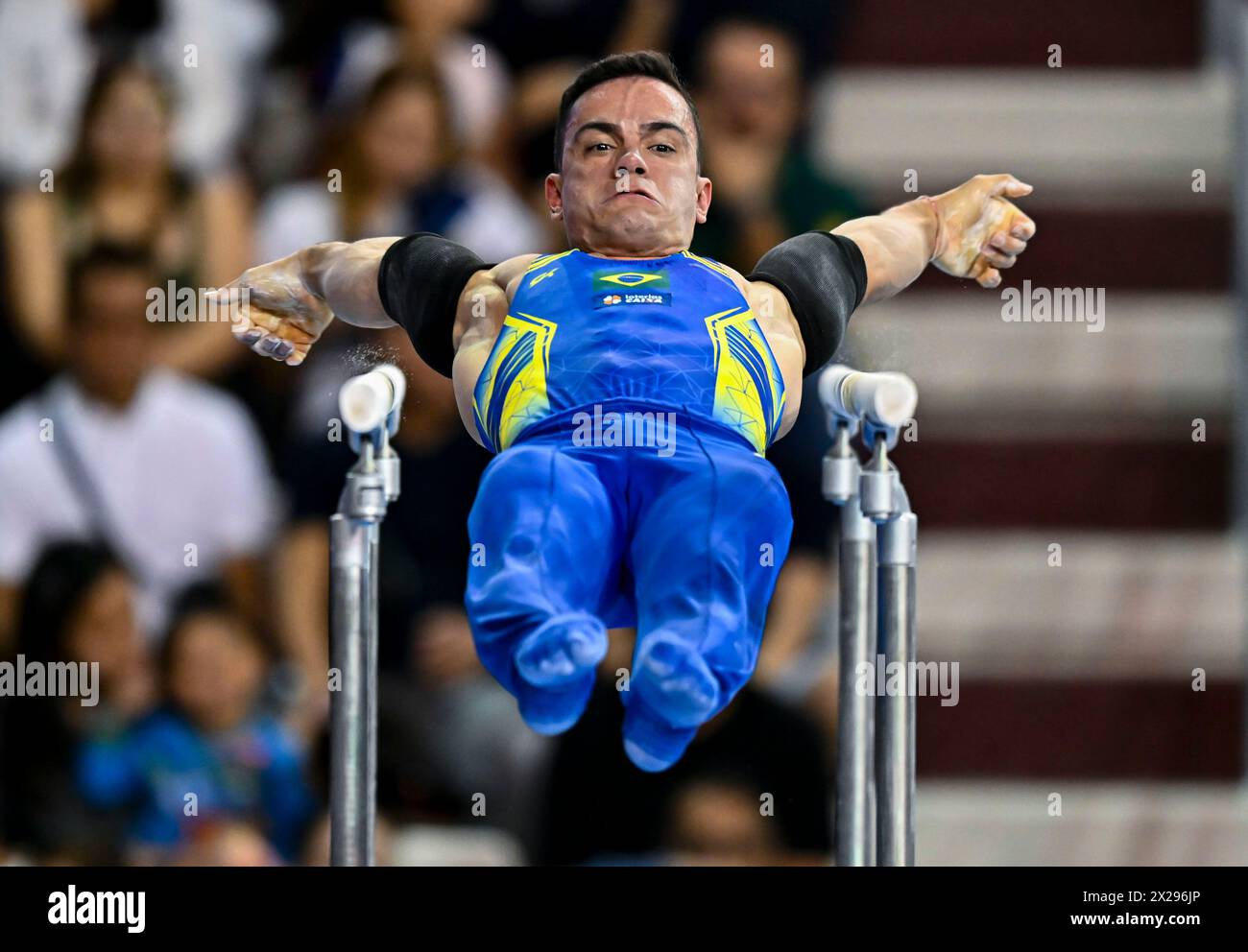 Doha, Qatar. 20th Apr, 2024. Caio Souza of Brazil competes during the ...