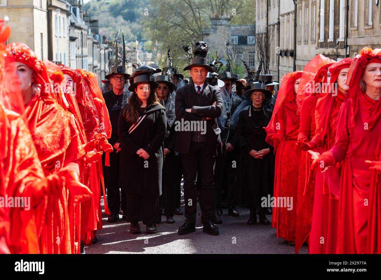 London, UK. 20 April 2024. Chris Packham marches with ‘The Funeral for ...