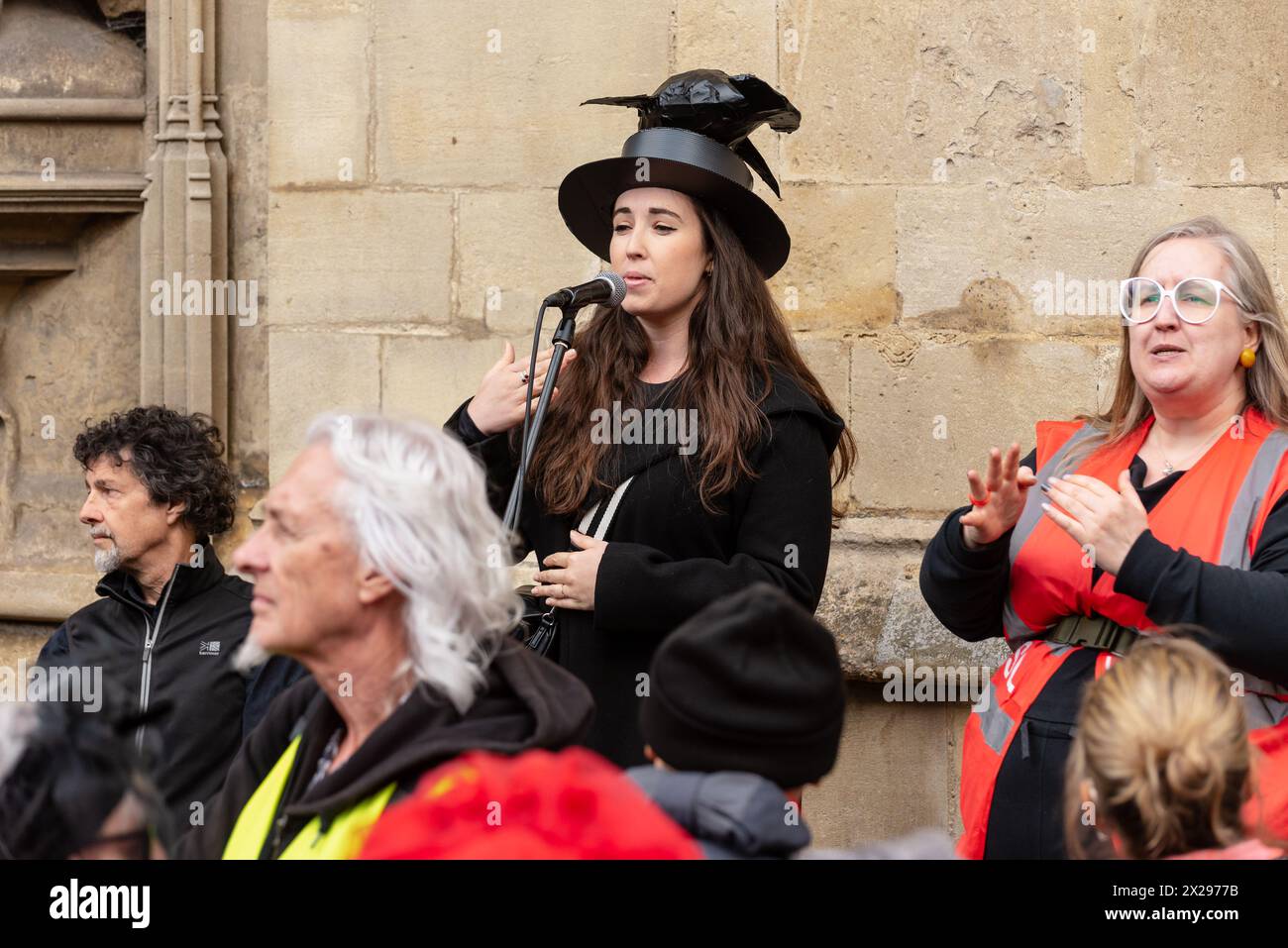 London, UK. 20 April 2024. ‘The Funeral for Nature’ procession in Bath ...