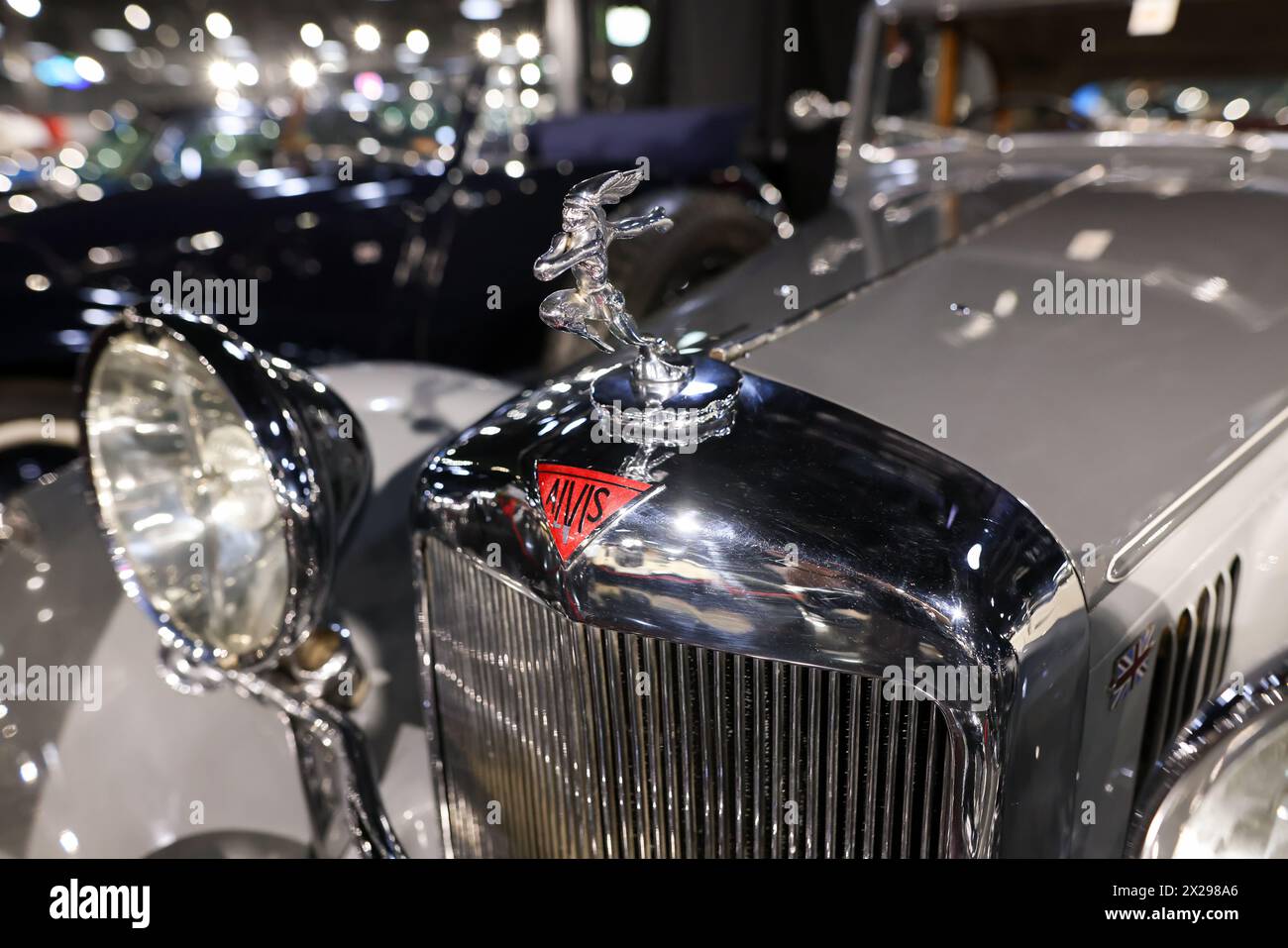 Bucharest, Romania - April 21, 2024: Details with the front part and ...