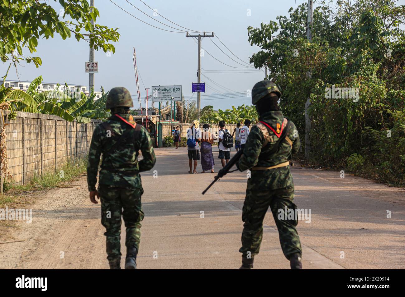Thailand's soldiers take security on the back of the Myawaddy war ...
