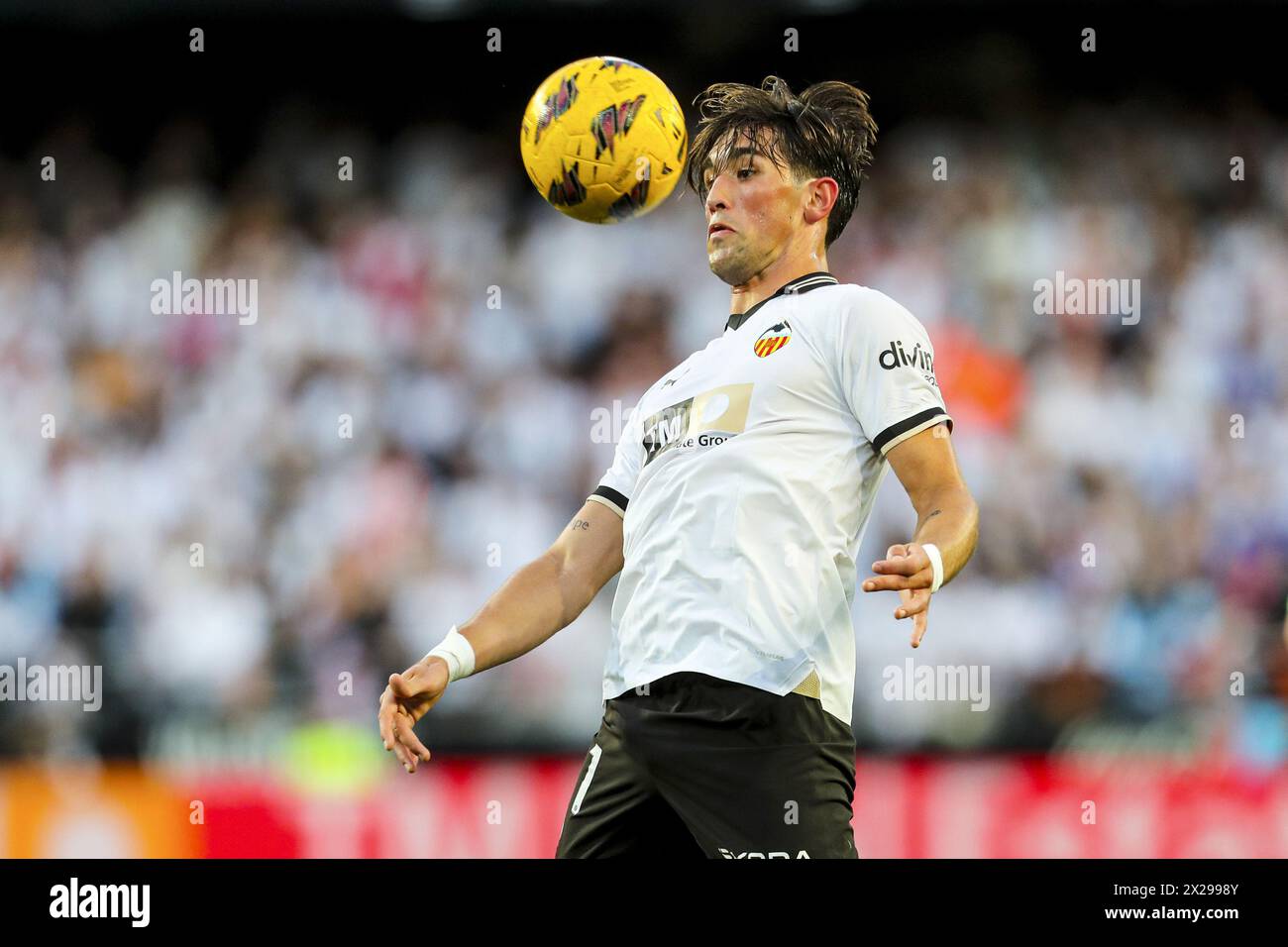 Jesus Vazquez of Valencia during the Spanish championship La Liga ...