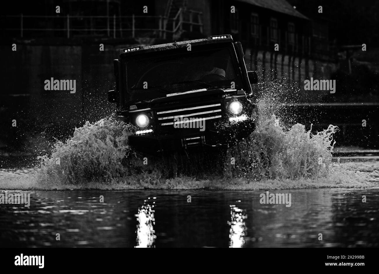 Mud and water splash in off-road racing. Mud and water splash in off ...
