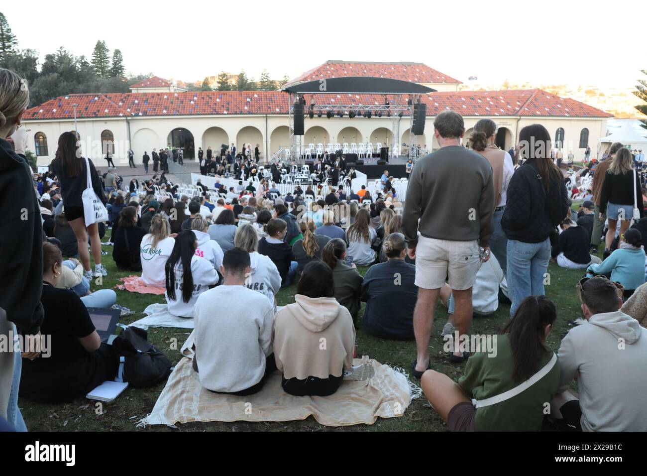 Sydney, Australia. 21st April 2024. Hundreds gather at Bondi Beach for ...