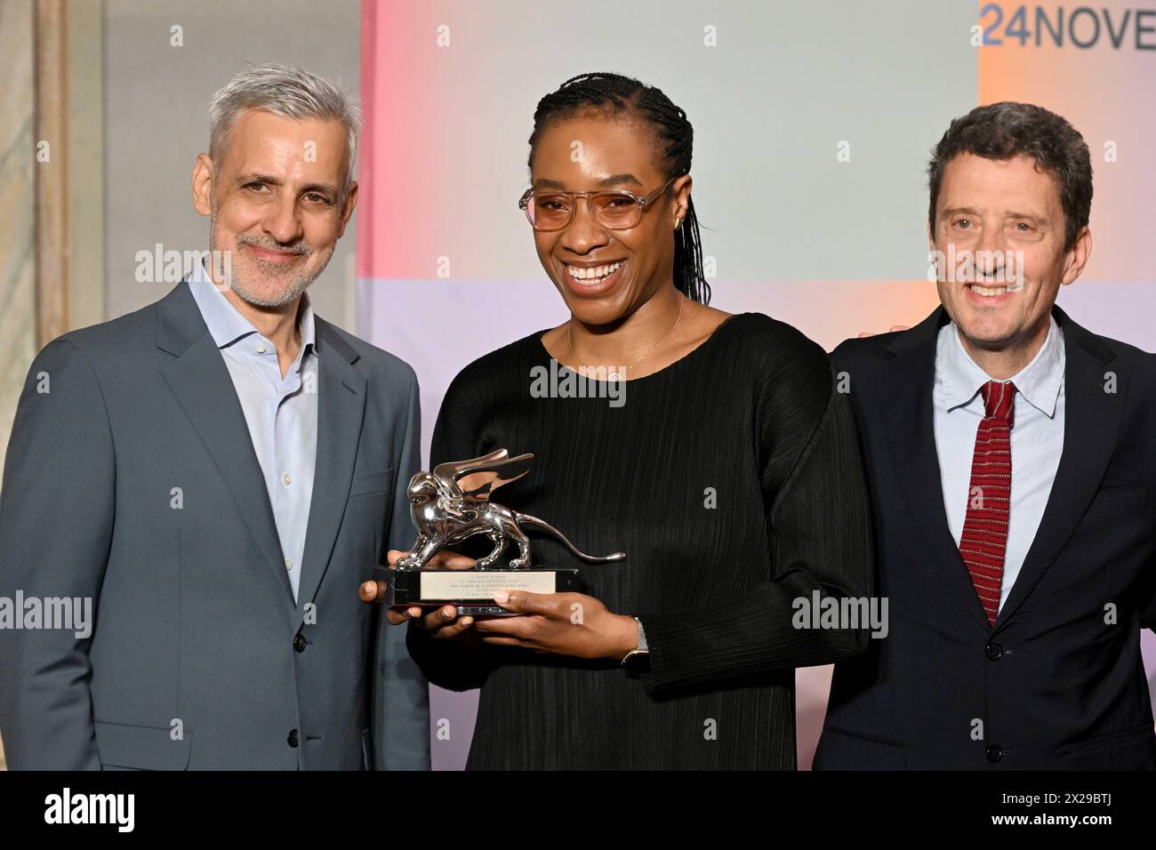 Venedig, Italy. 20th Apr, 2024. With the Silver Lion, Nigerian video ...