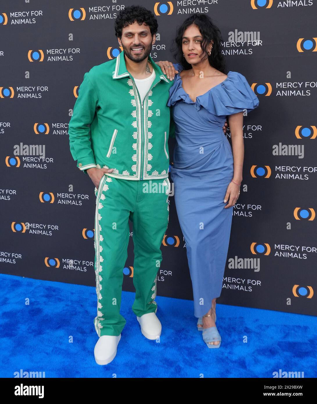 Los Angeles, USA. 20th Apr, 2024. (L-R) Jay Shetty and Radhi Devlukia ...