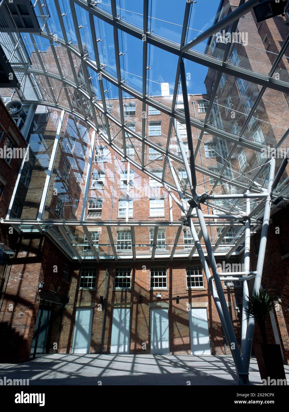 Courtyard Atrium at Royal Mill, a restored early twentieth-century ...