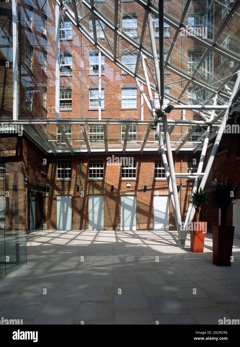 Courtyard Atrium at Royal Mill, a restored early twentieth-century ...
