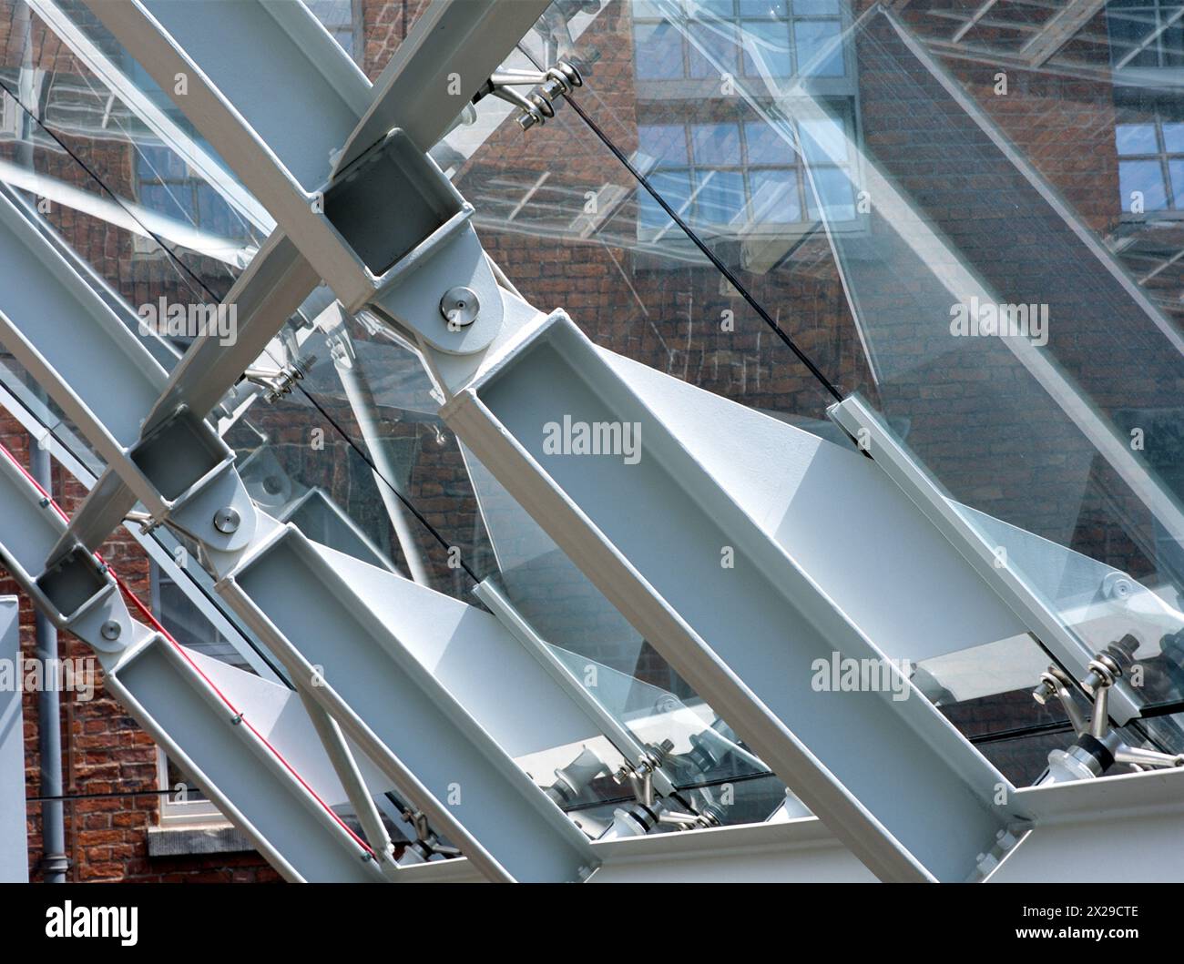 Courtyard Atrium at Royal Mill, a restored early twentieth-century ...