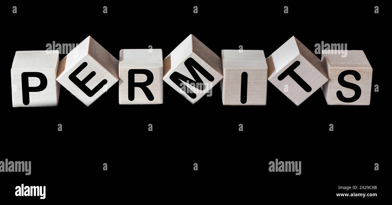 Work permit word hi-res stock photography and images - Alamy