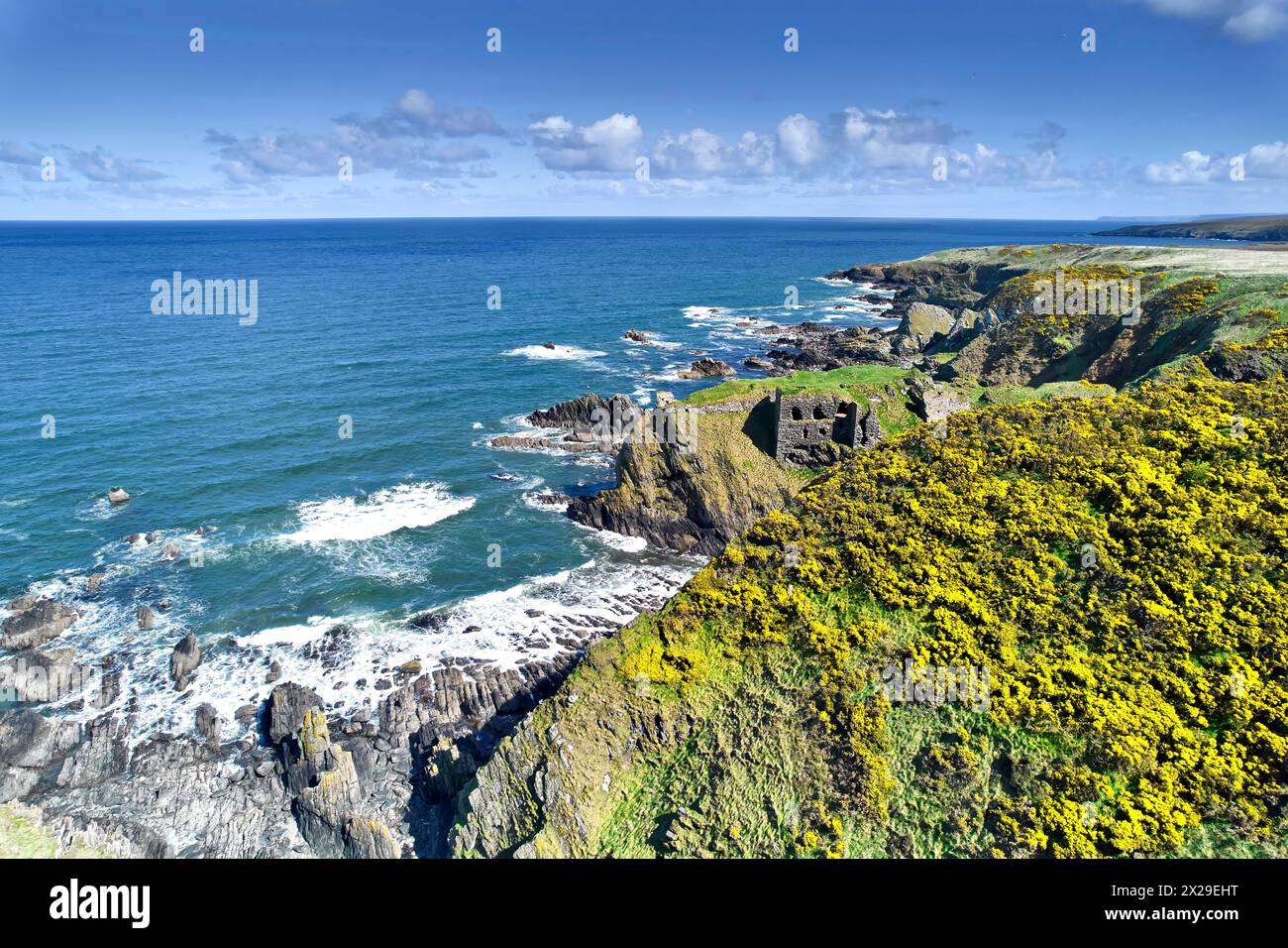 Findlater Castle Moray Firth Aberdeenshire Scotland the ruins rugged ...