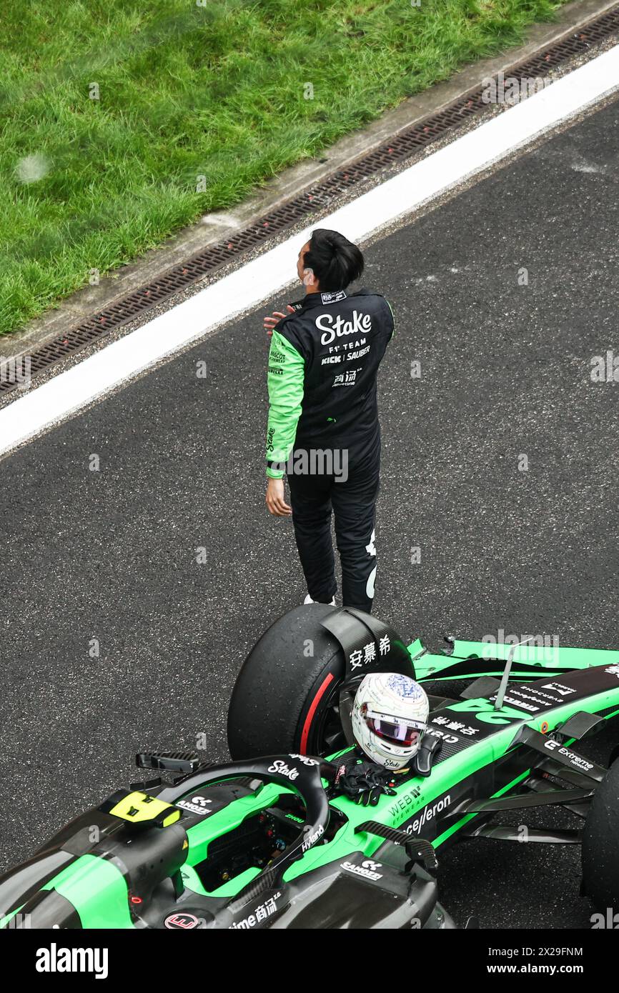 ZHOU Guanyu (chi), Stake F1 Team Kick Sauber C44, portrait during the Formula 1 Lenovo Chinese ...