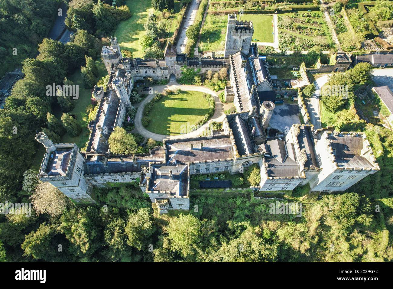 Behold Lismore Castle in County Waterford, Ireland, as if viewed ...