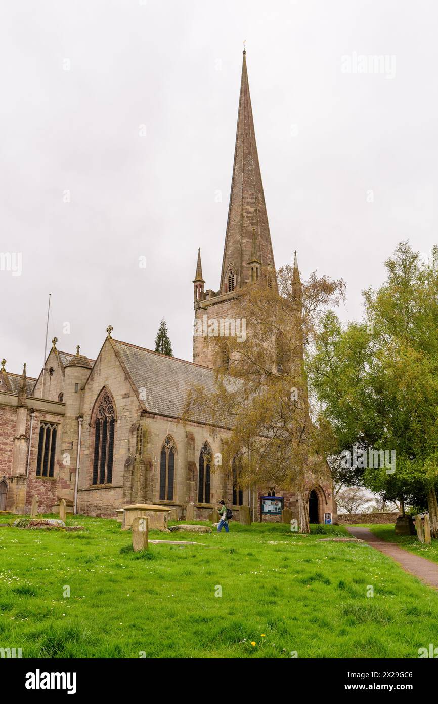 St Marys church and spire, Ross-on-Wye, Herefordshire, UK Stock Photo ...