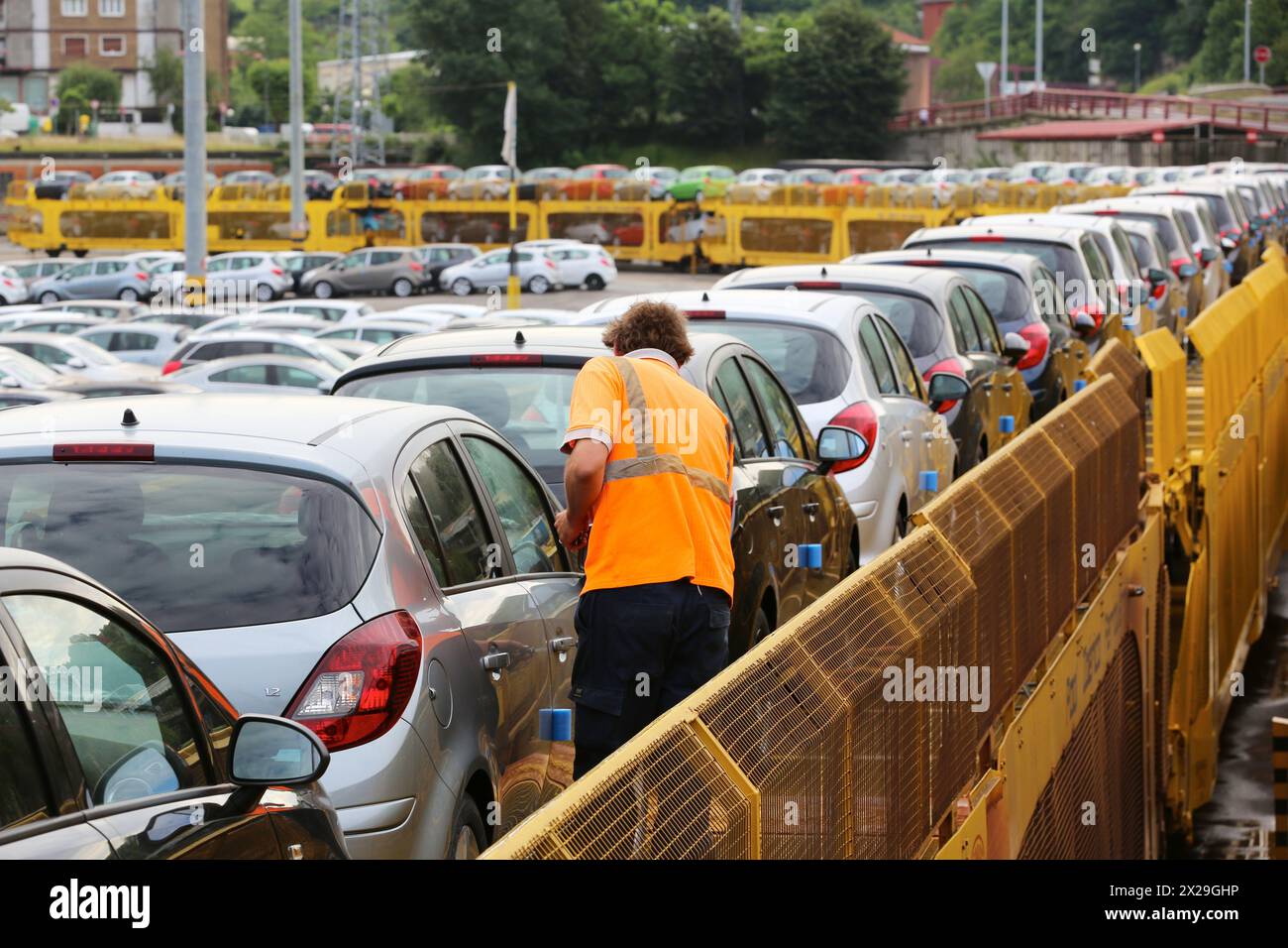 Car Transport by rail, transportation of cars and light commercial ...