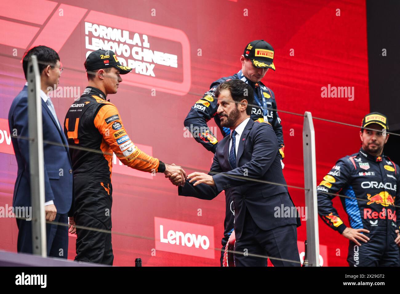 BEN SULAYEM Mohammed (uae), President of the FIA, portrait NORRIS Lando ...