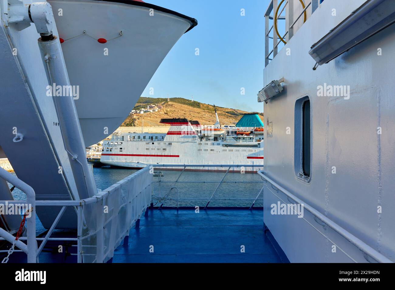 Ferry between Tangier Morocco and Algeciras Spain, Port of Tangier MED ...
