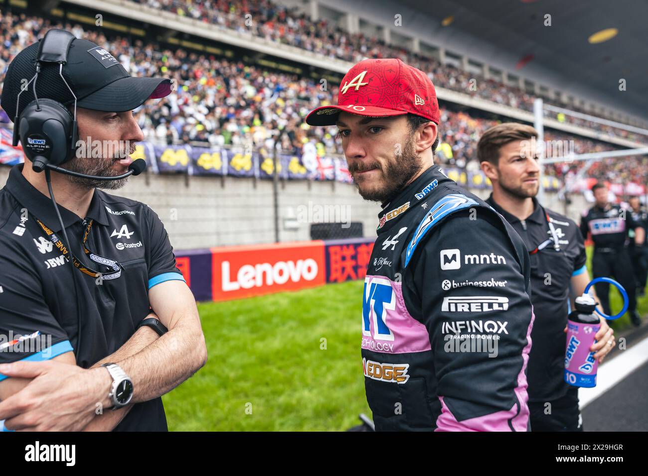 Shanghai, China. 21st Apr, 2024. Pierre Gasly (FRA) Alpine F1 Team with ...