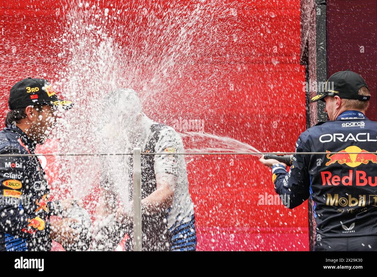 PEREZ Sergio (mex), Red Bull Racing RB20, portrait, MONAGHAN Paul ...