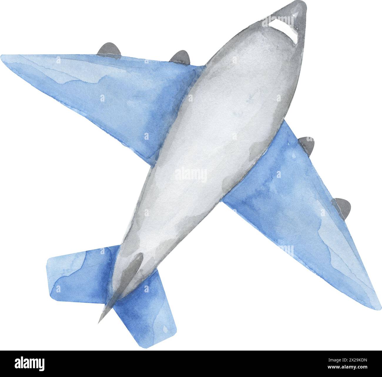 Watercolor airplane illustration, air transport clipart, plane clip art ...