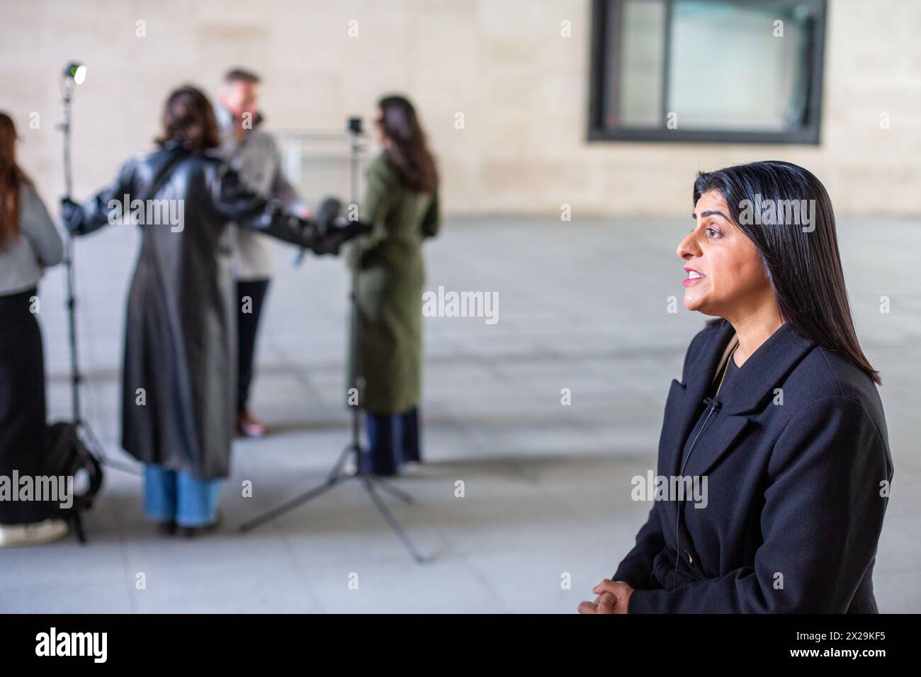 London, England, UK. 21st Apr, 2024. Shadow Justice Secretary SHABANA ...