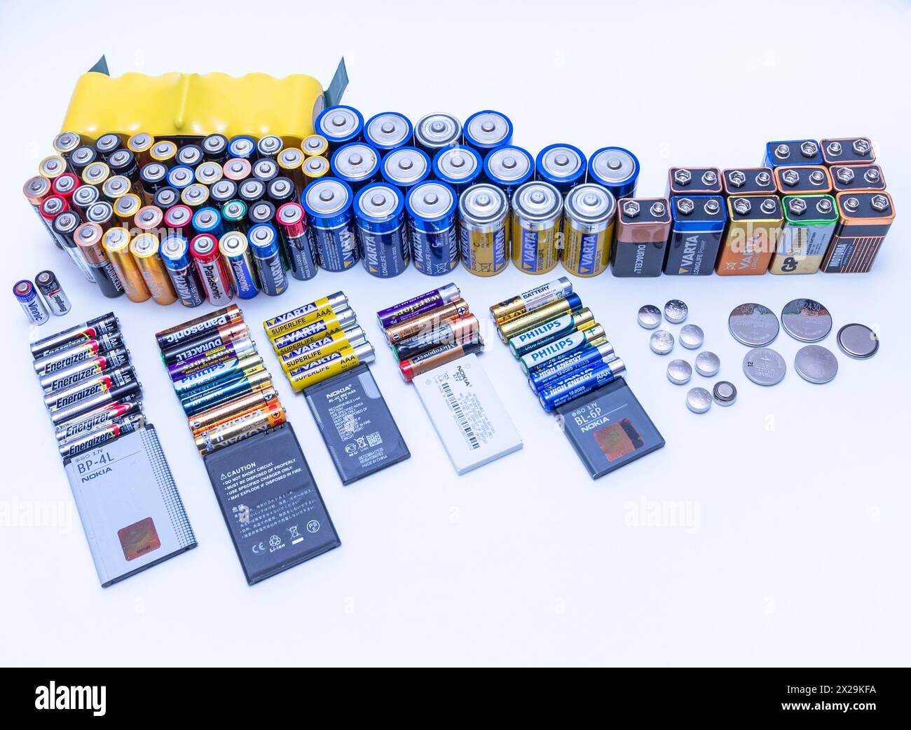 Battery recycling sorting waste hi-res stock photography and images - Alamy