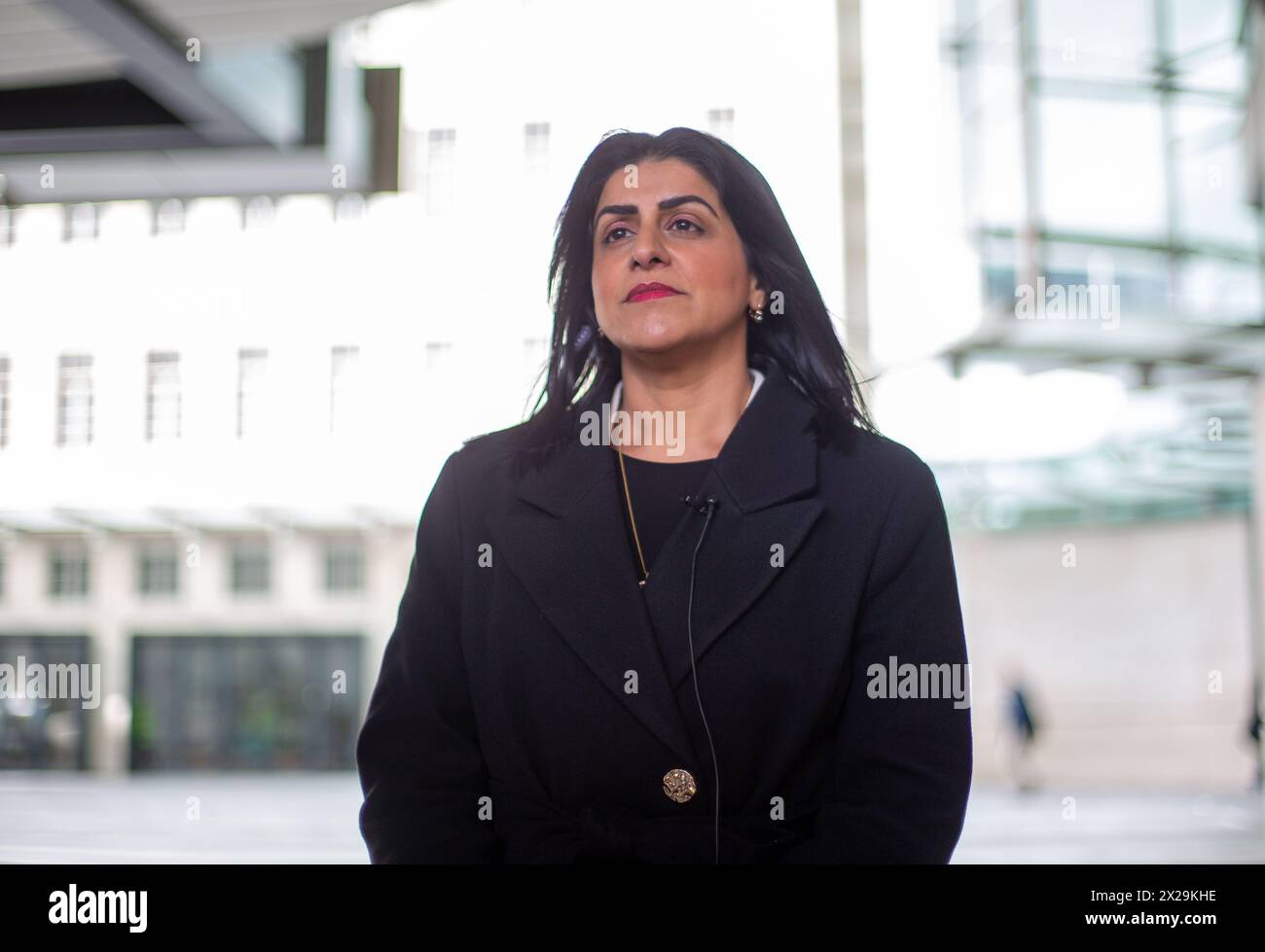 London, England, UK. 21st Apr, 2024. Shadow Justice Secretary SHABANA ...