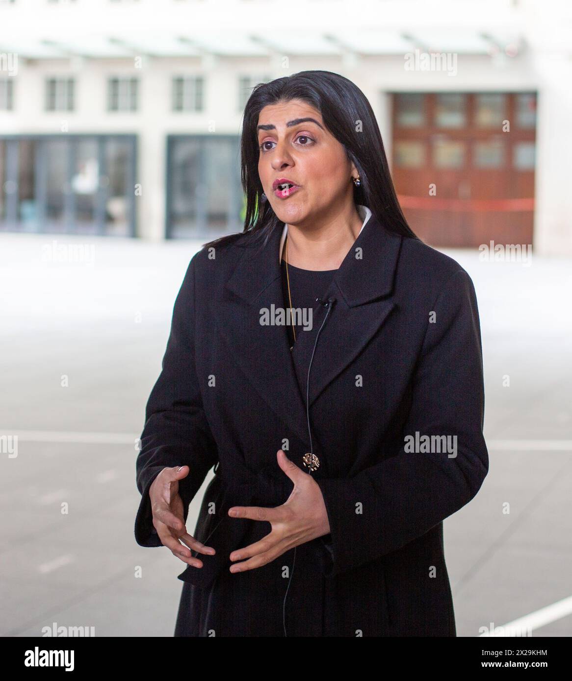London, England, UK. 21st Apr, 2024. Shadow Justice Secretary SHABANA ...