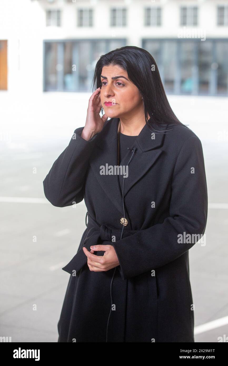London, England, UK. 21st Apr, 2024. Shadow Justice Secretary SHABANA ...