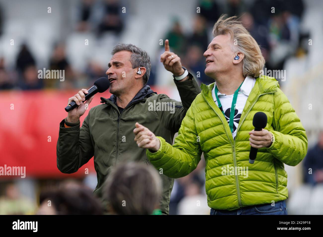 Brugge, Belgium. 21st Apr, 2024. Belgian singer Wim Soutaer pictured ...