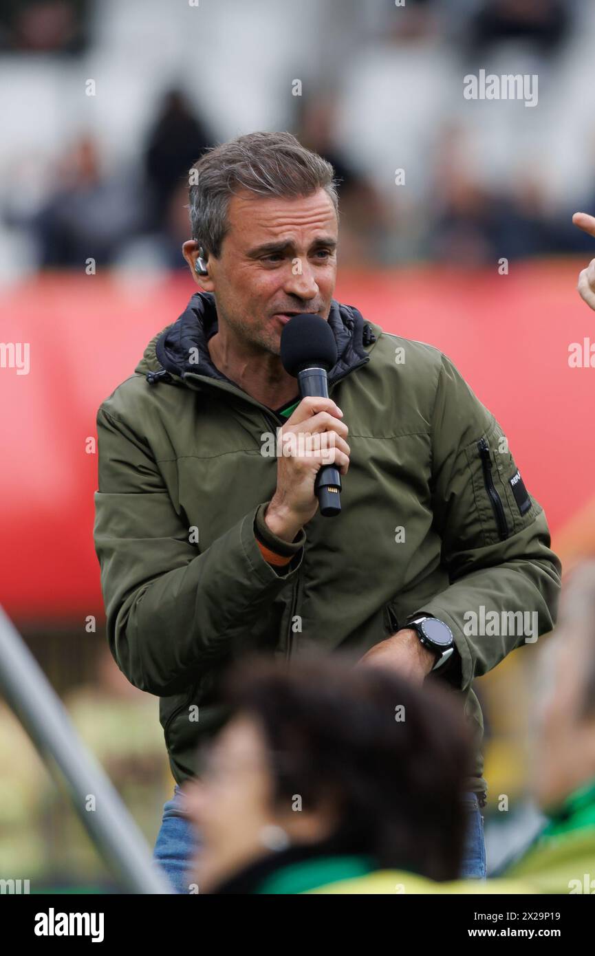 Brugge, Belgium. 21st Apr, 2024. Belgian singer Wim Soutaer pictured ...