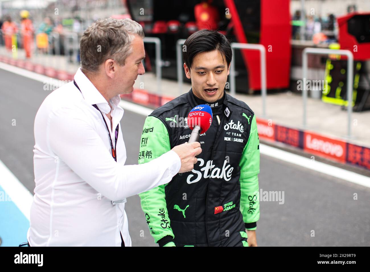 ZHOU Guanyu (chi), Stake F1 Team Kick Sauber C44, portrait during the Formula 1 Lenovo Chinese ...