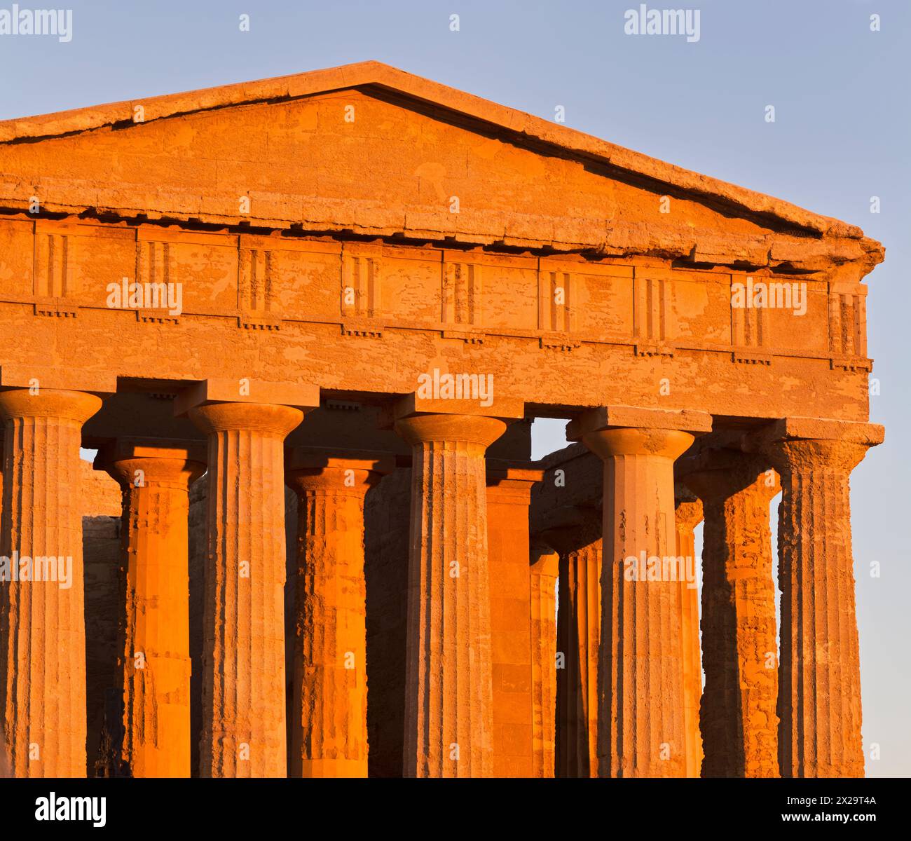 Italy, Sicily, Agrigento, Greek Temples Valley, The Concord Temple (440 ...