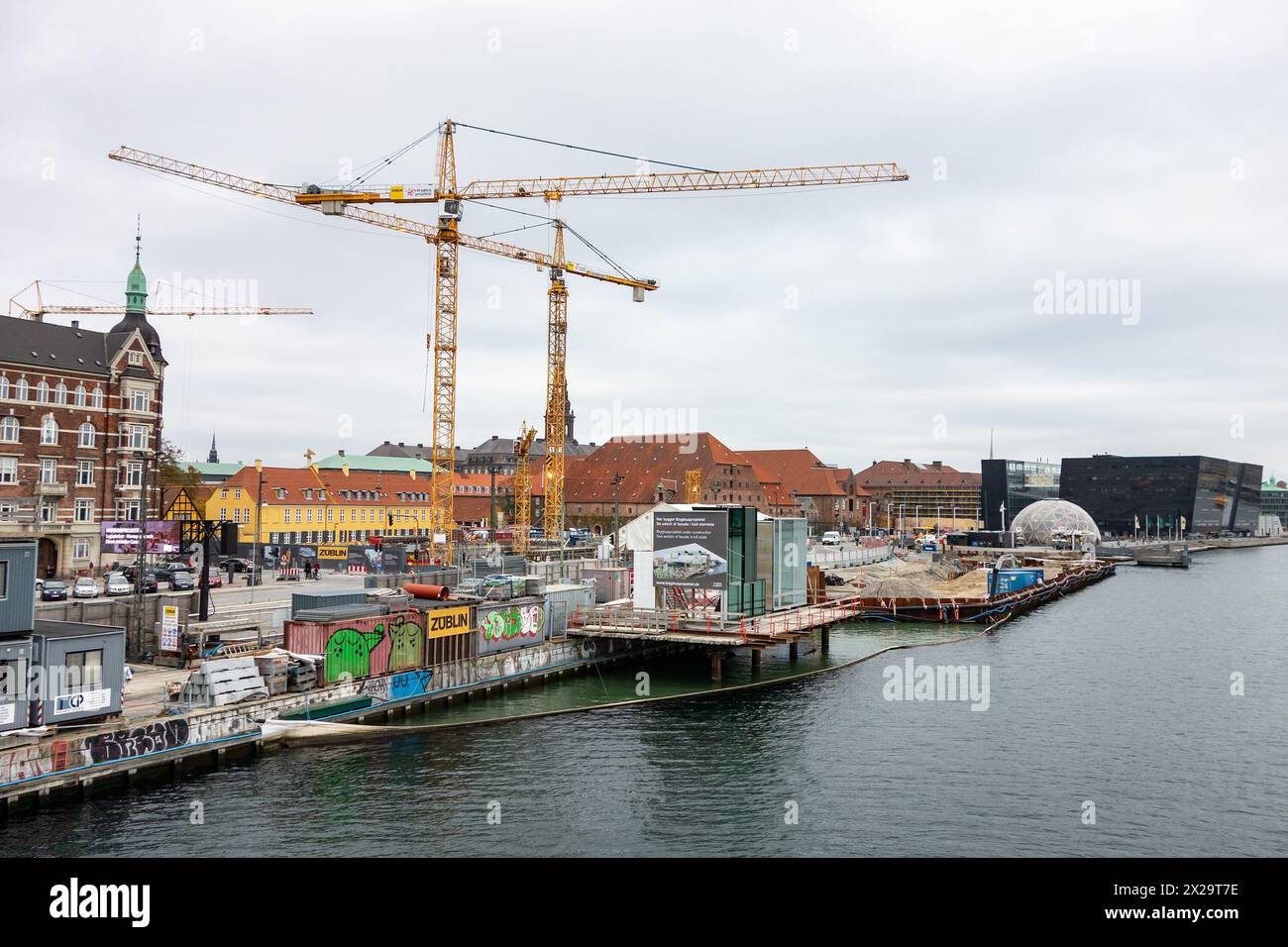 COPENHAGEN, DENMARK - OCTOBER 27, 2014: Landscape od Copenhagen ...