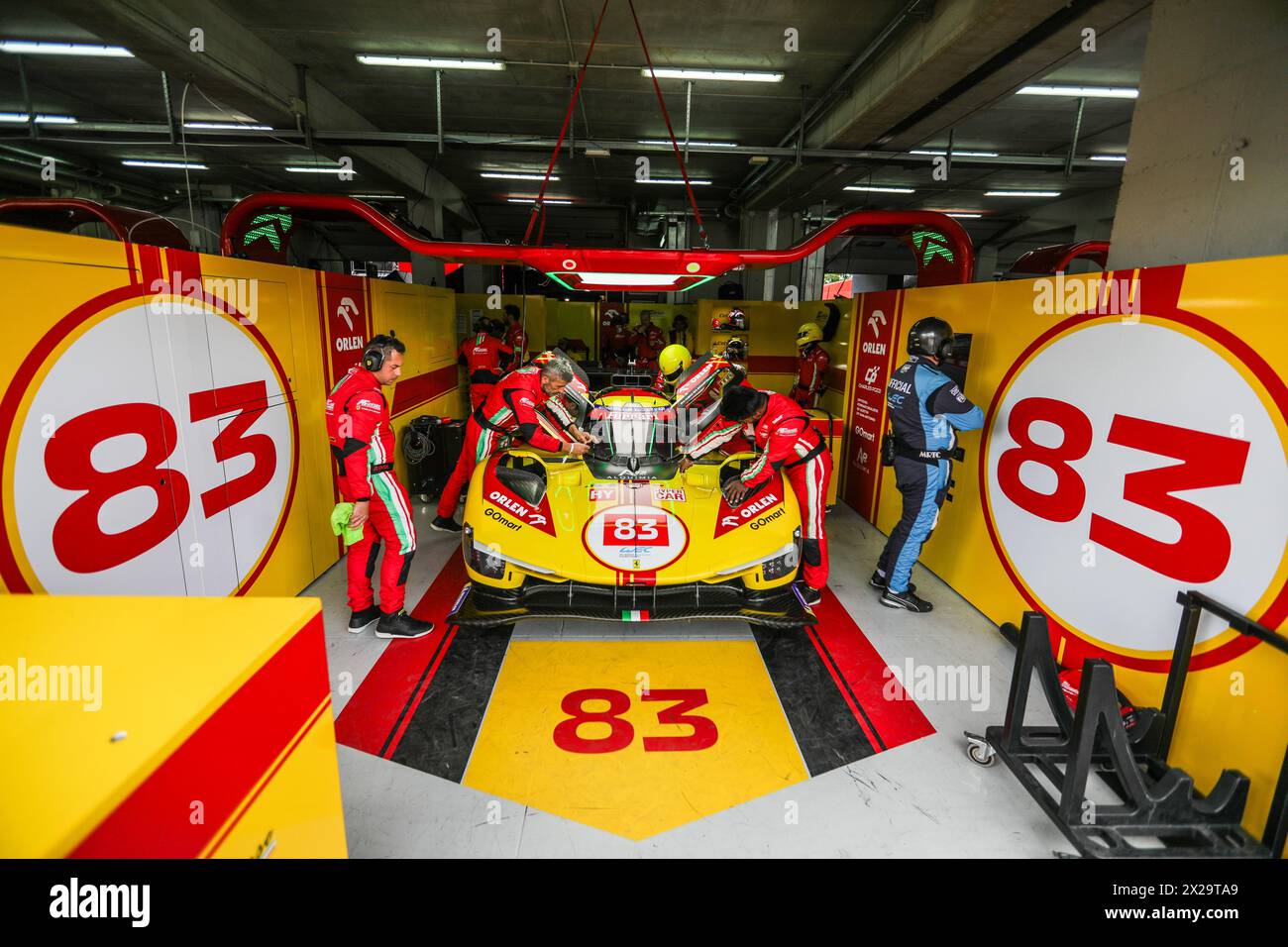 Imola, Italy, 20 April 2024, #83 Af Corse (Ita) Ferrari 499P (HY ...