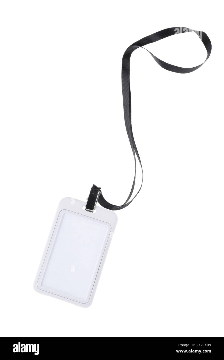 Id badge black mockup Cut Out Stock Images & Pictures - Alamy