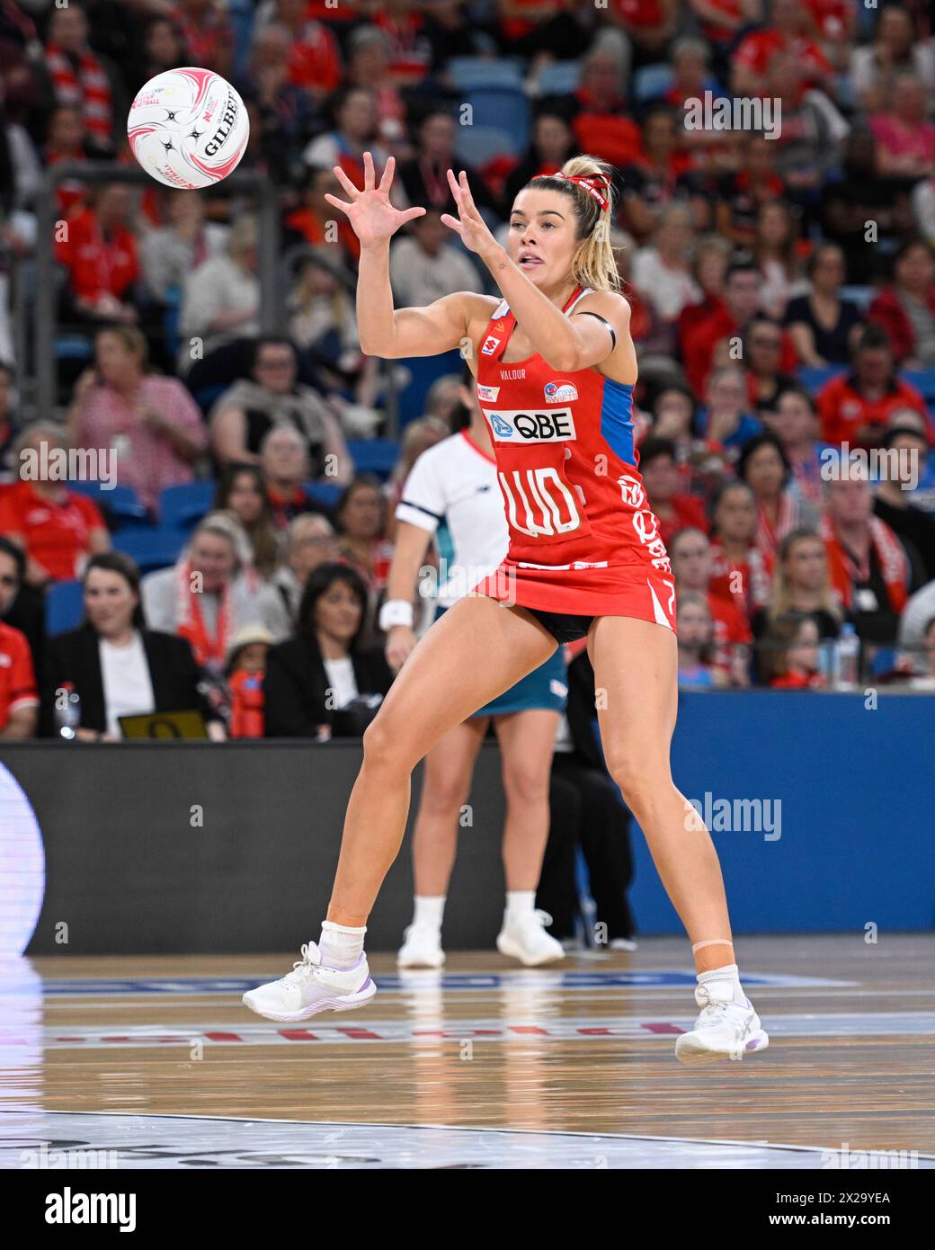 21st April 2024; Ken Rosewall Arena, Sydney, NSW, Australia: Suncorp Super Netball , New South ...