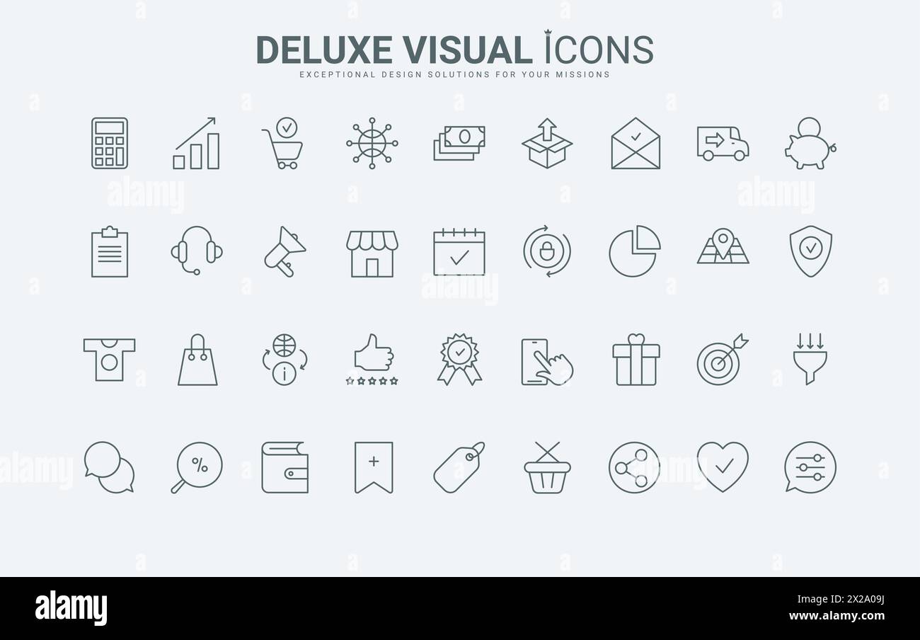 Webshop icons Stock Vector Images - Alamy