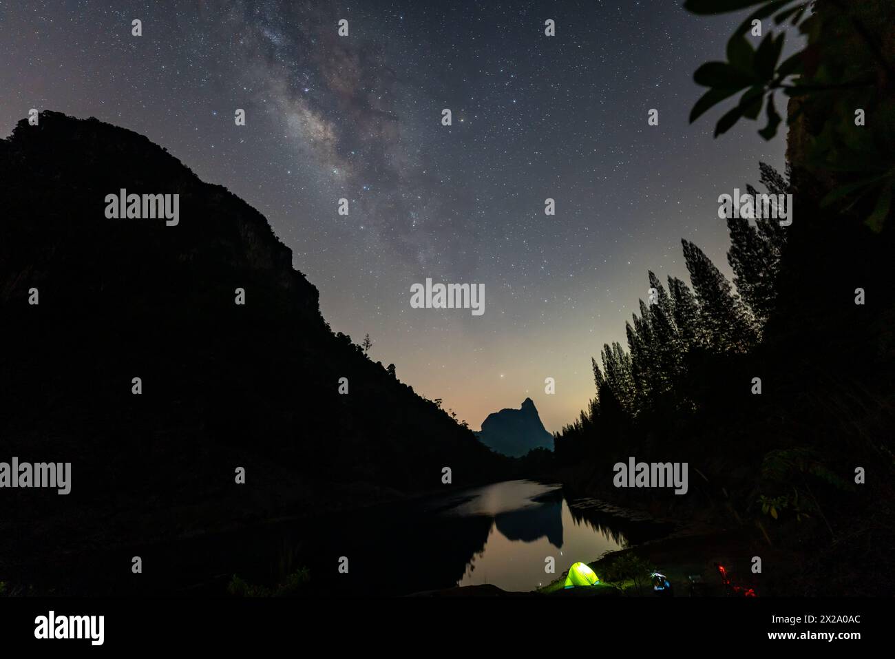 Milky way galaxy side view hi-res stock photography and images - Alamy