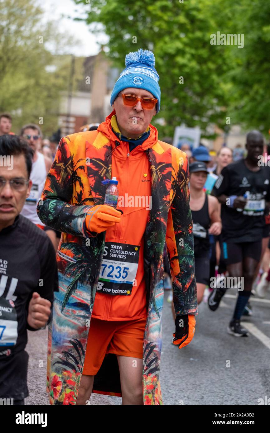 London, UK. 21st Apr, 2024. London. Charaters running the London ...