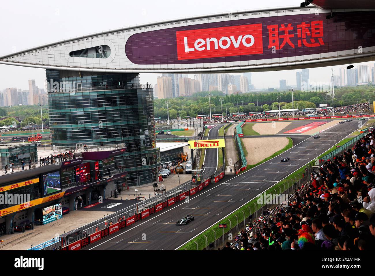Shanghai, China. 21st Apr, 2024. Lewis Hamilton (GBR) Mercedes AMG F1 W15. Formula 1 World ...