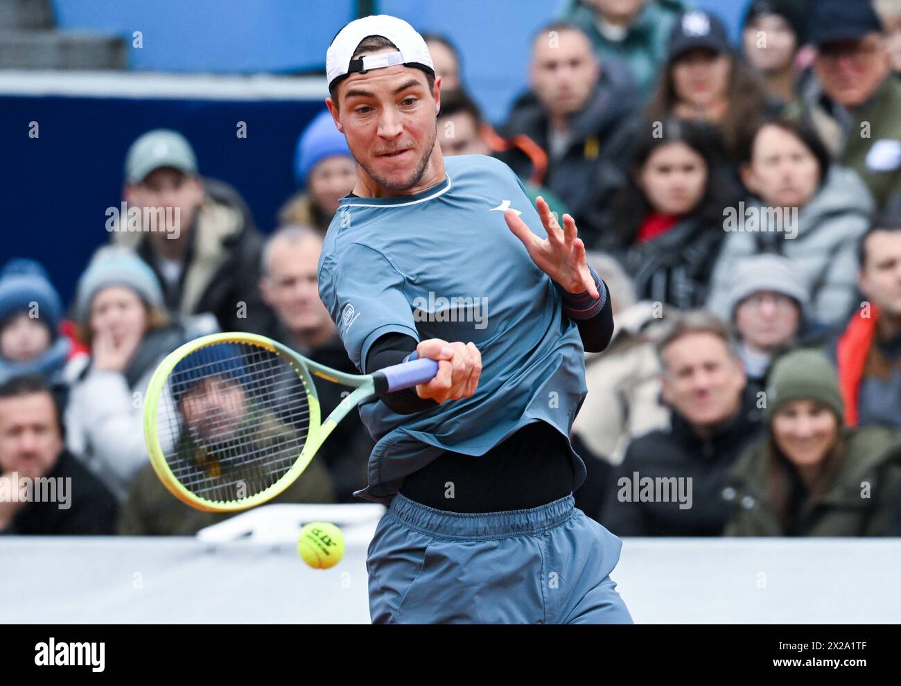 Munich, Germany. 21st Apr, 2024. Tennis: ATP Tour - Munich, Singles, Men, Final. Fritz (USA ...