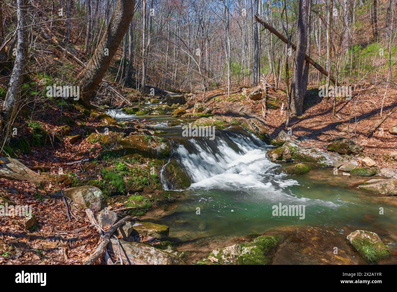Small cascade on Roaring Run Creek in the Alleghany County. Roaring Run ...