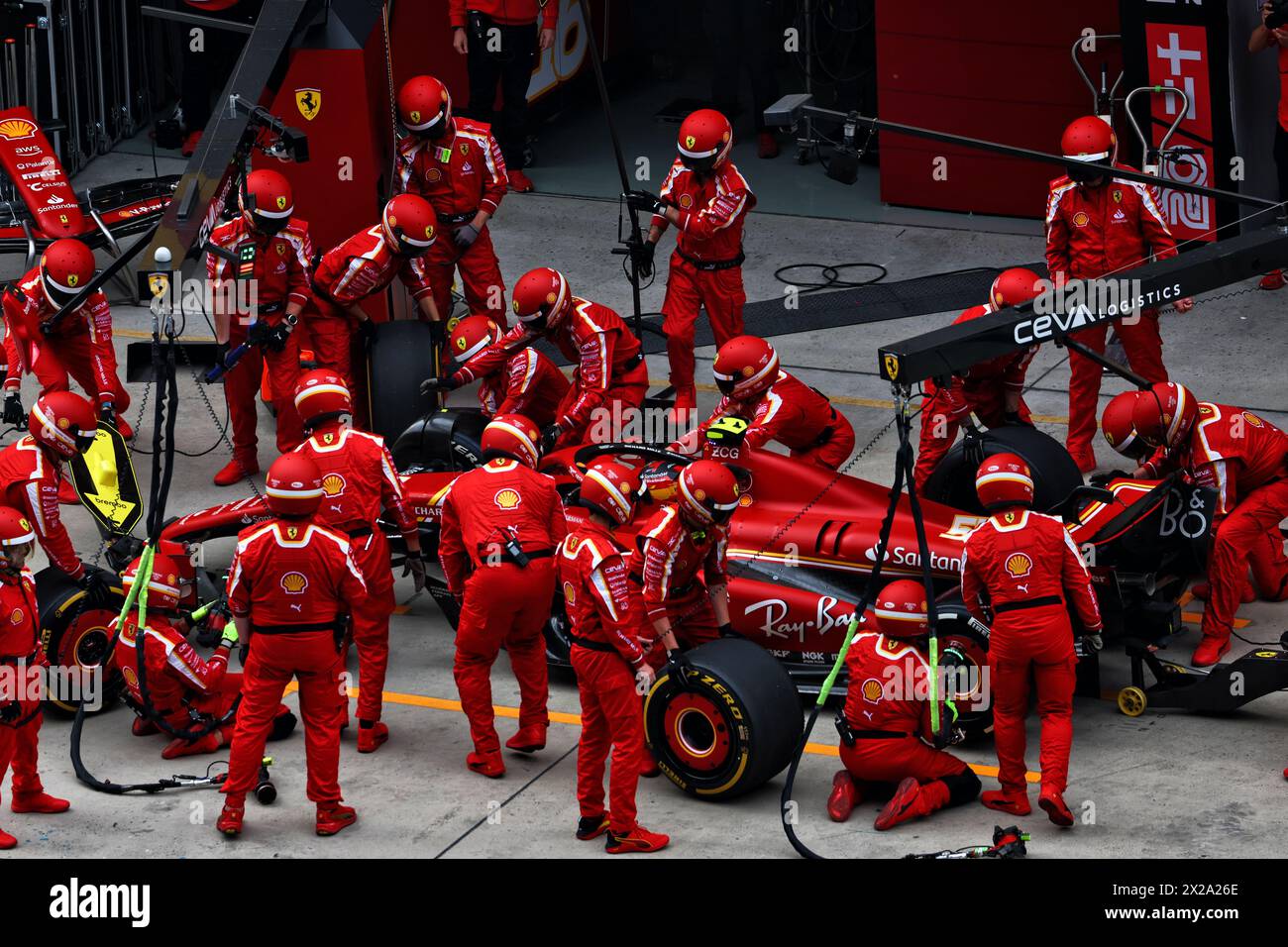 Shanghai, China. 21st Apr, 2024. Carlos Sainz Jr (ESP) Ferrari SF-24 ...