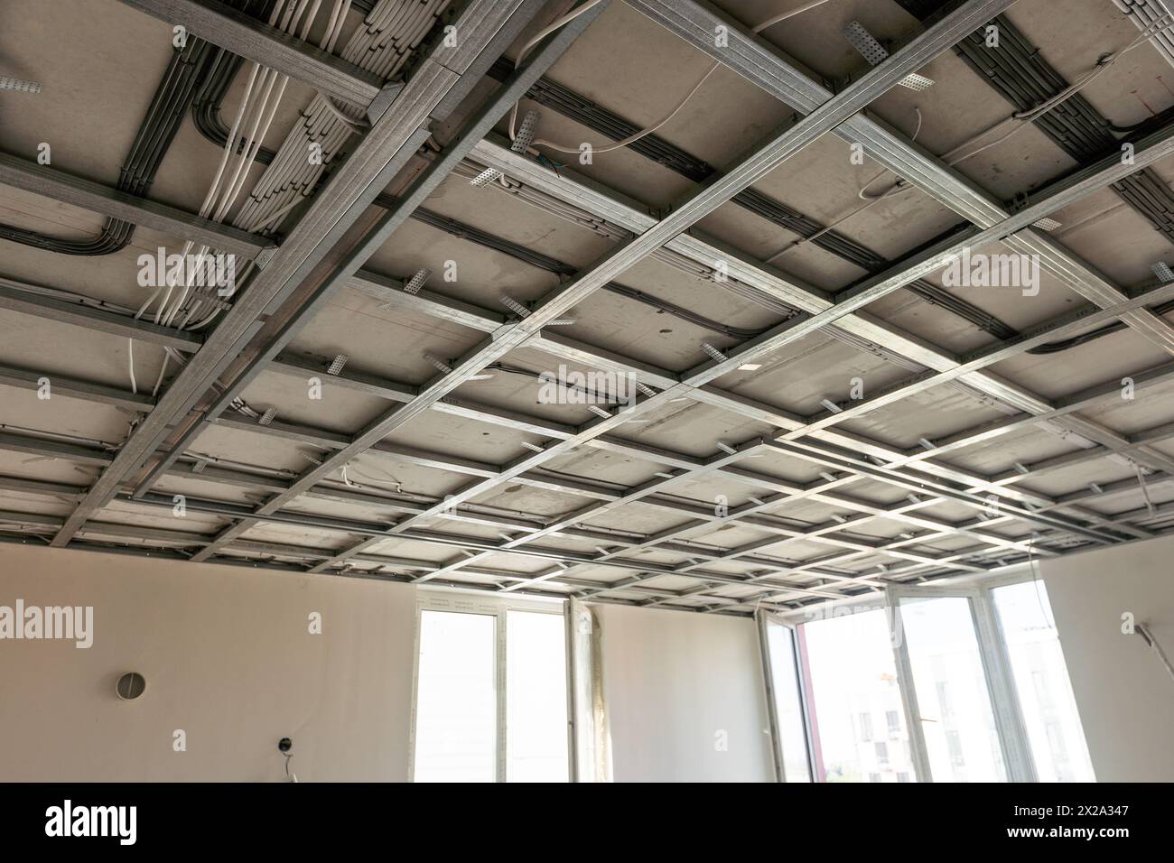 Bottom of the frame mounted ceiling Stock Photo - Alamy